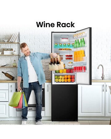 Hisense RB435N4WFE Total No Frost Fridge Freezer - Black | Fashion World